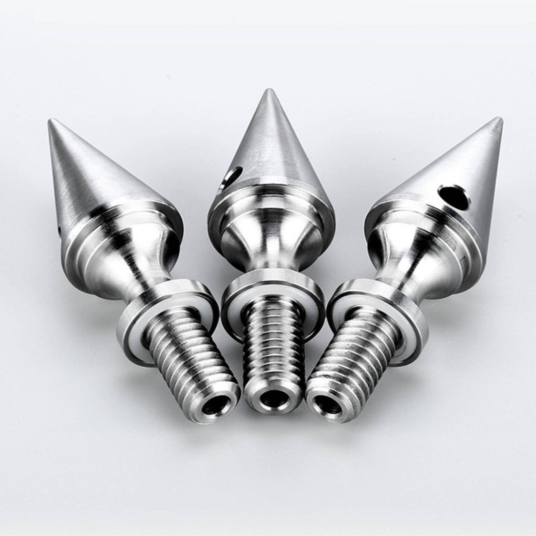 Leofoto TFW Stainless Steel Tripod Spikes with Snow/Sand Shoes for 3/8 ...