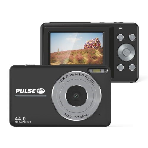 Pulse 44MP Compact Camera Kit with 16x Digital Zoom | CameraClix